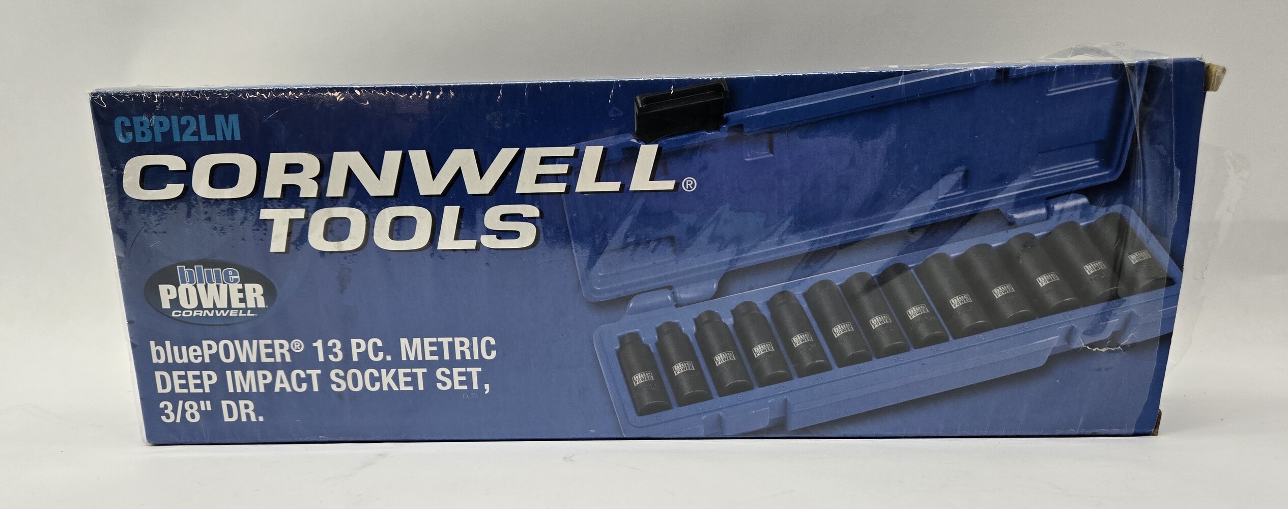 Cornwell Tools CBPI2L 3/8" Drive 12 Pc SAE Deep 6Pt Impact Socket Set ...