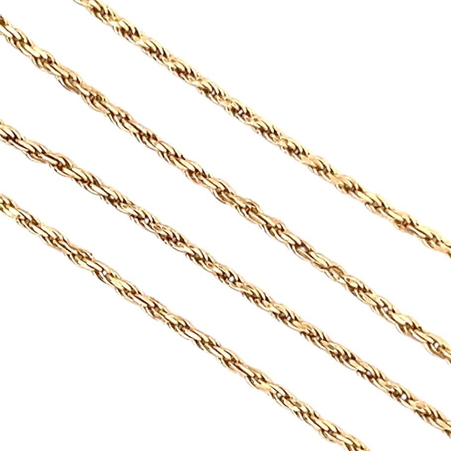 14K Yellow Gold 17 in. Solid Rope Chain | Heartland Pawn & Jewelry