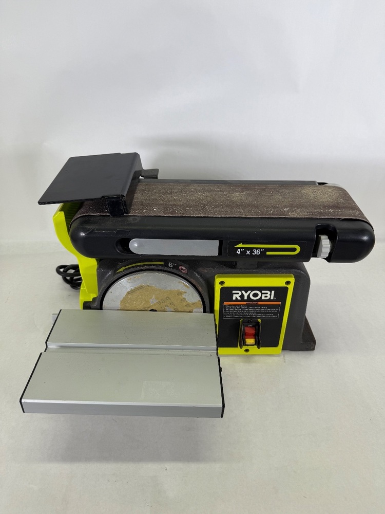 Ryobi BD4601G Corded 4 in x 36 in. Belt and 6 in. Disc Sander ...