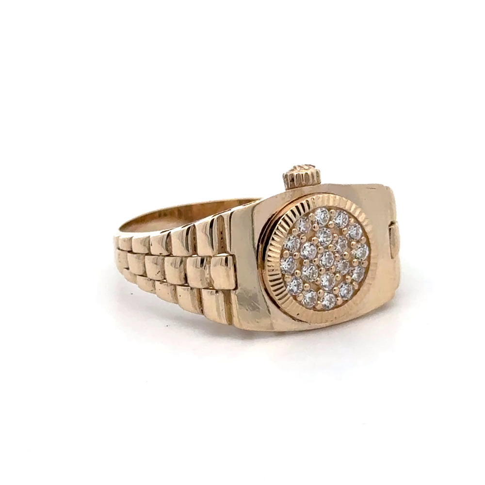 14K Yellow Gold "Watch" Ring | Heartland Pawn & Jewelry