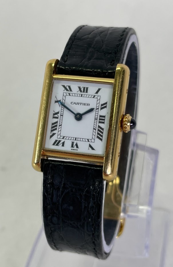 Cartier Tank Louis Mini 78087 20mm - Solid 18K Vintage Ladies ...