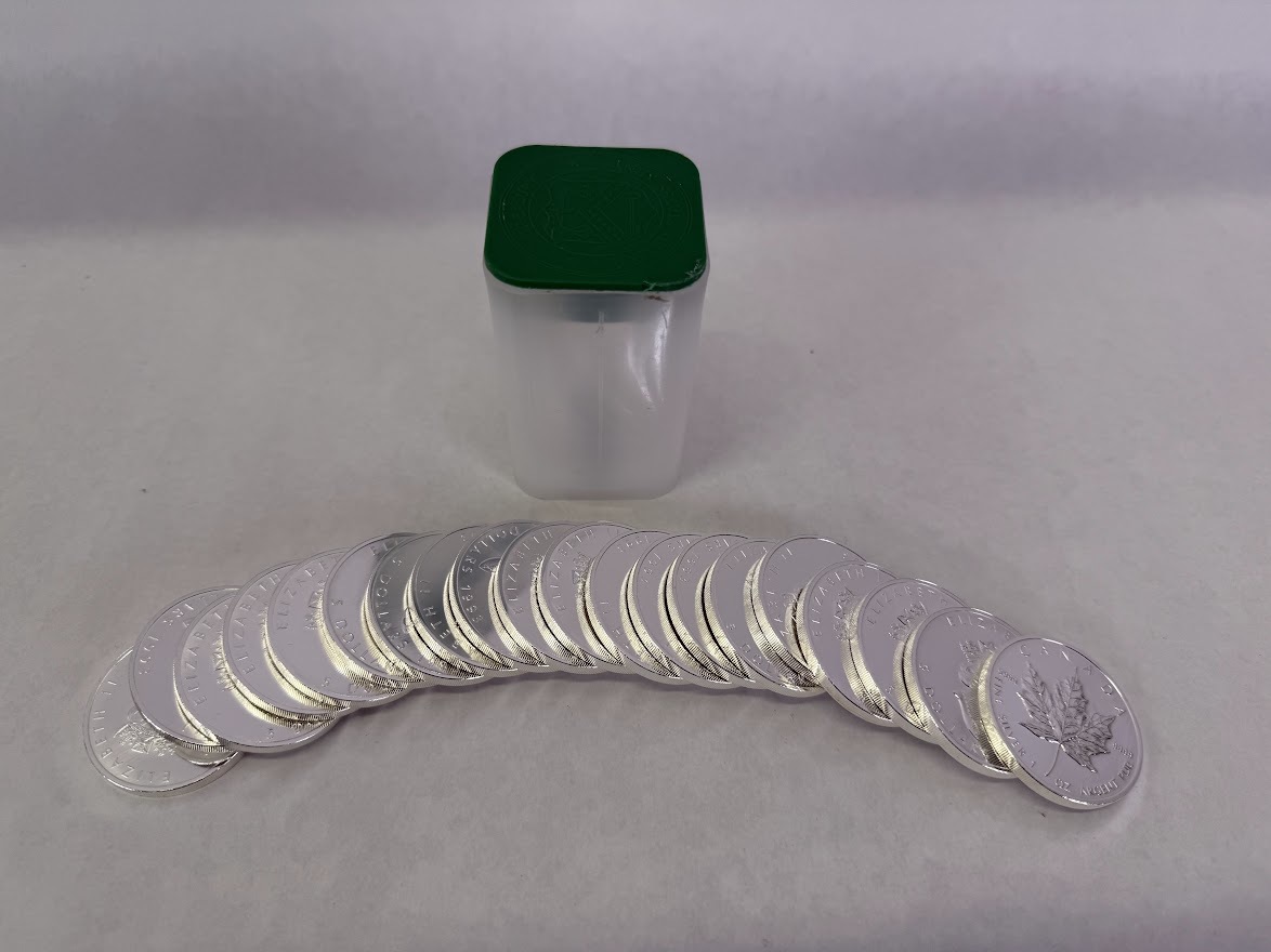 1993 Canada Maple Leaf Roll of 20 Silver Maples .9999 Fine | Heartland ...