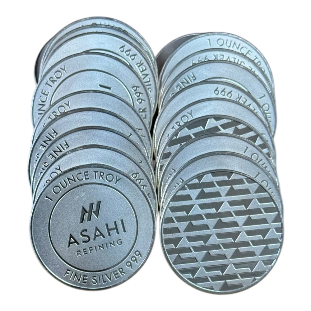Asahi Refining (20) 1-Oz Silver .999 Rounds | Heartland Pawn & Jewelry