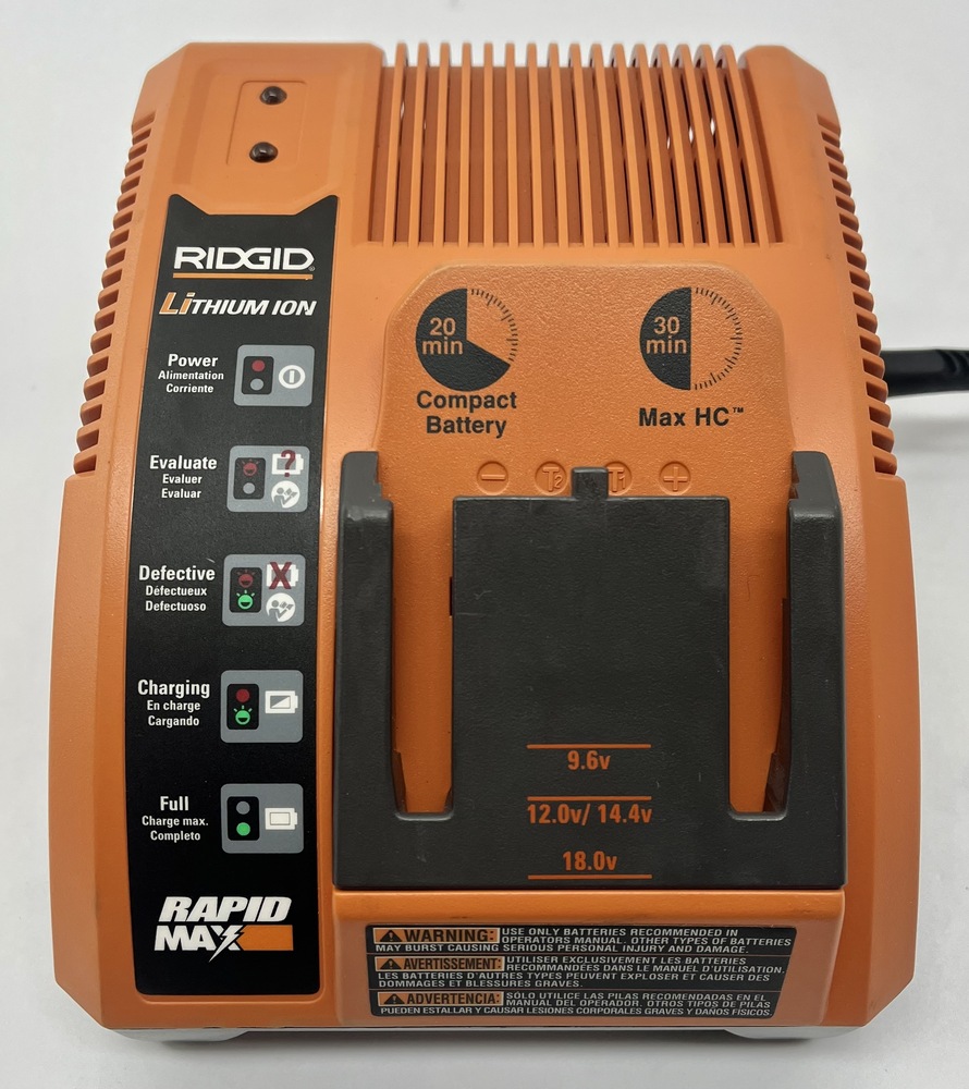 Ridgid R840091 12V/14V/18V Rapid Max Lithium-Ion Battery Charger | Heartland Pawn & Jewelry