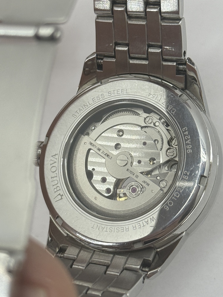 Bulova Men's Automatic Classic Silver American Clipper 40mm Watch ...