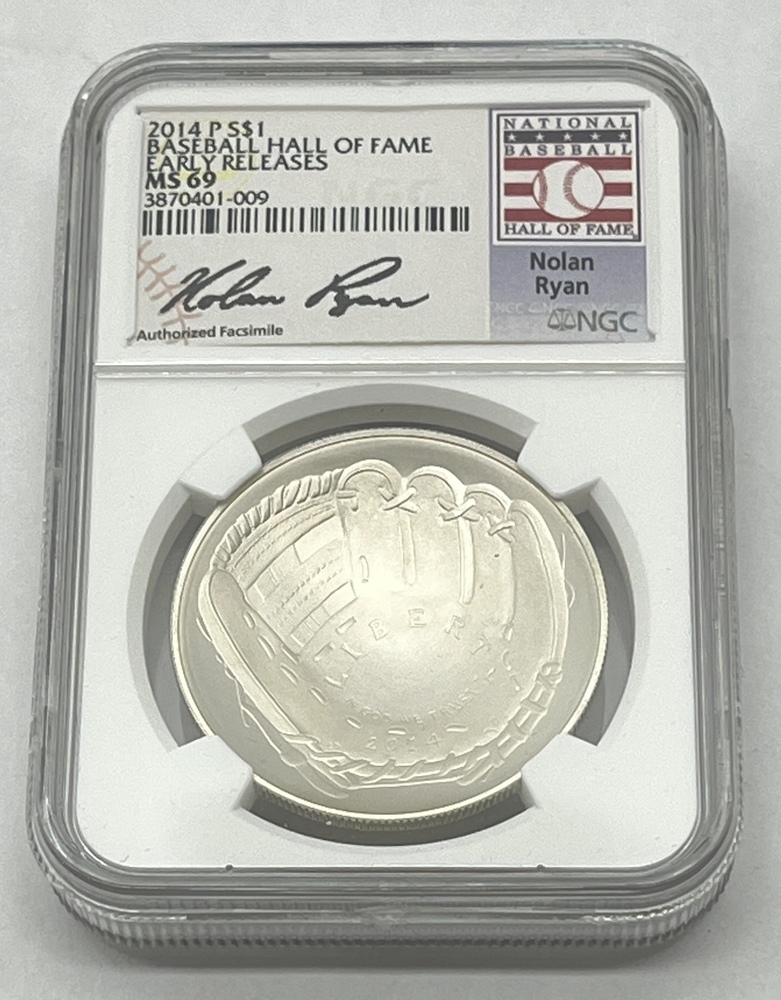 2014 P Hall of Fame Early Releases NGC MS69 .999 Silver Round ...